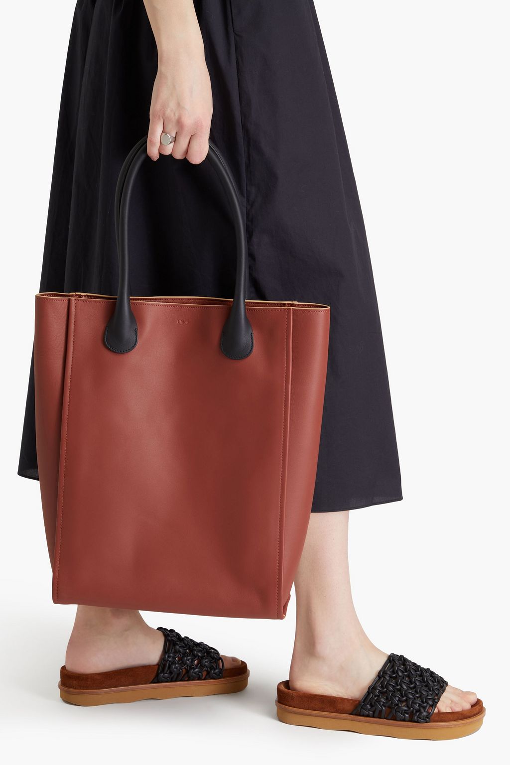 Chloé Joyce Leather Tote Bag – Stylish Designer Handbag – Accesorios ...